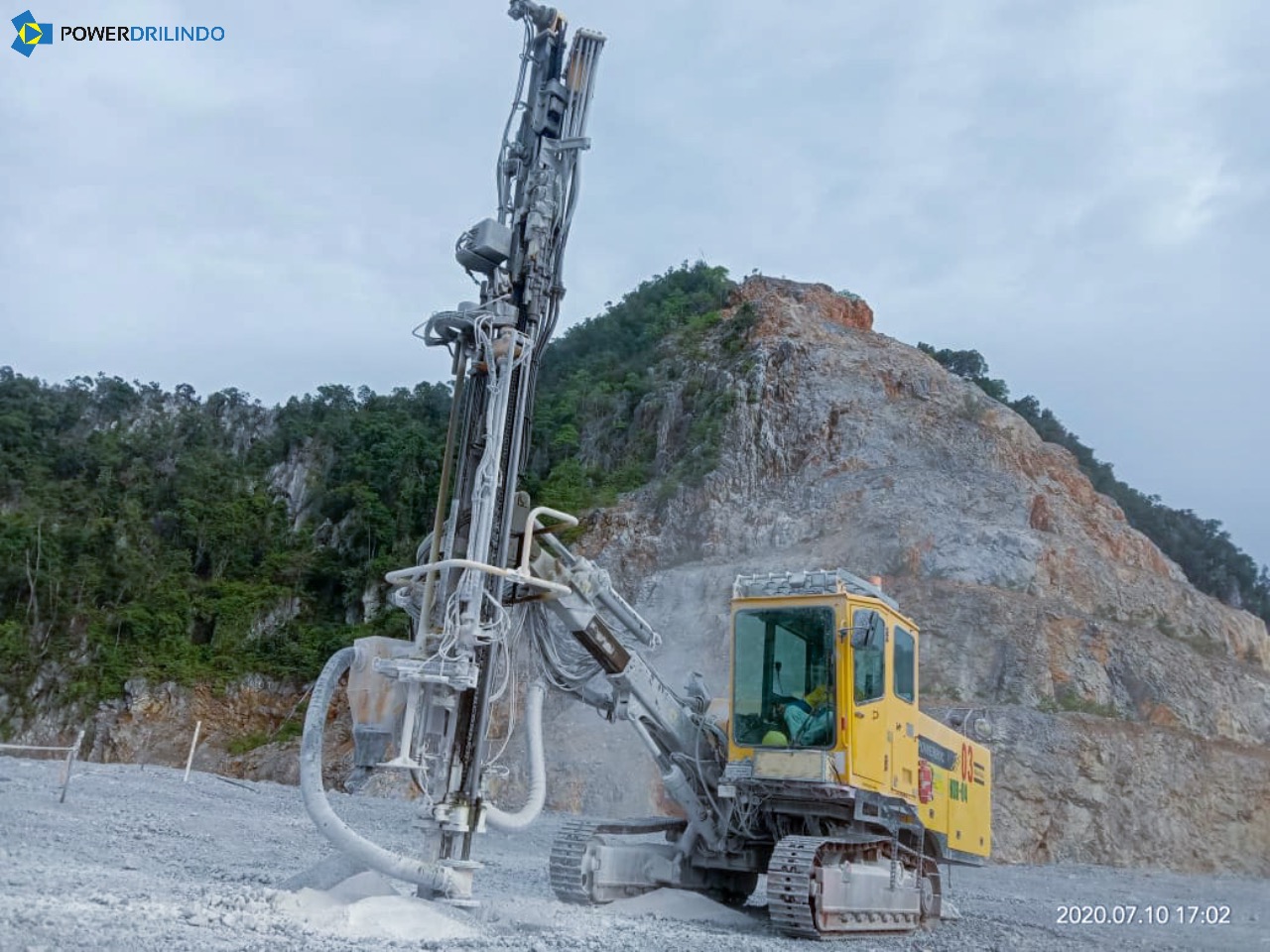 Hydraulic Drill Rig: Atlas Copco PowerROC T45 - Powerdrilindo